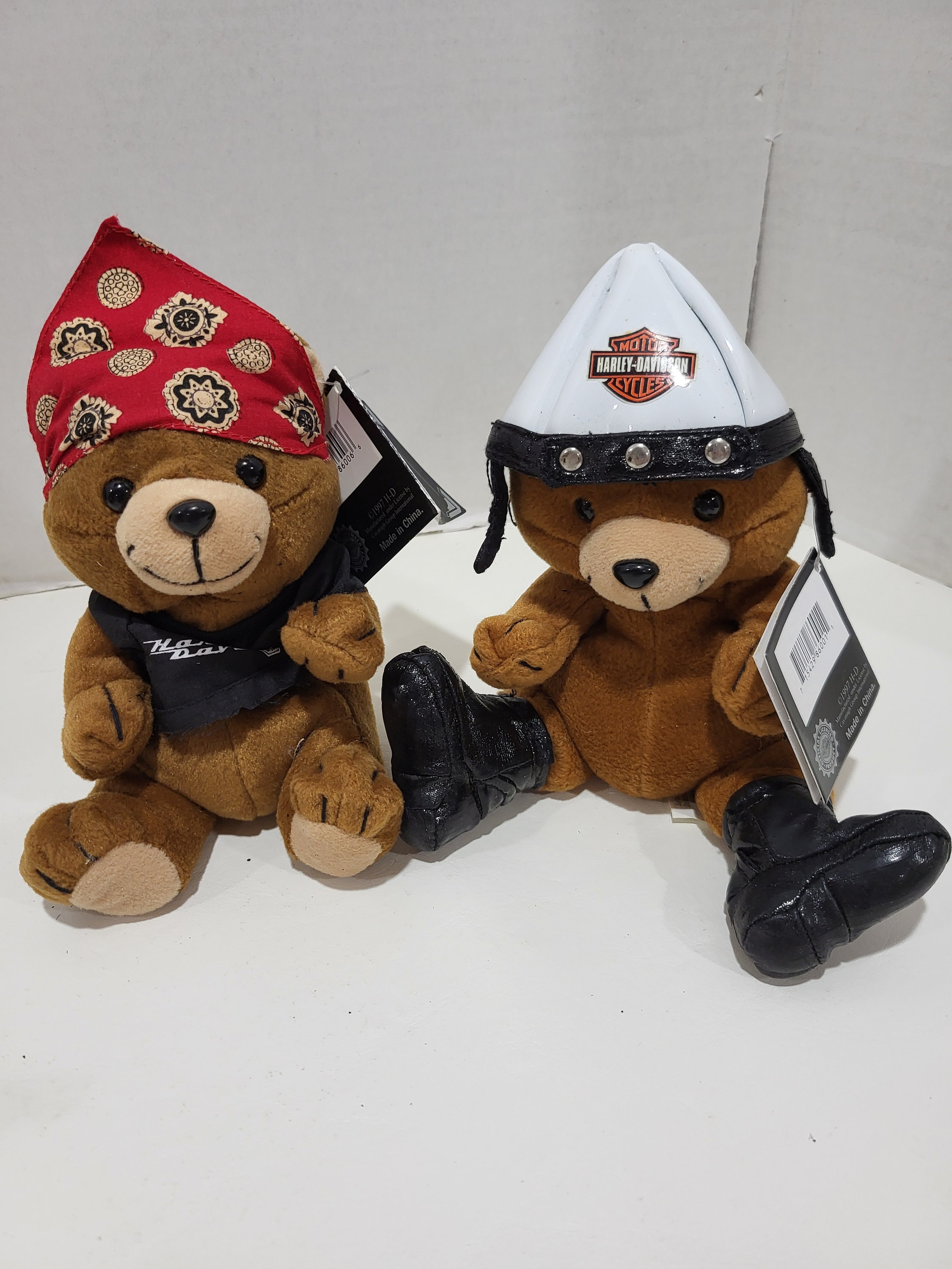 Vintage Stuffed Toy Harley-davidson Bears and Pigs, Plus Motorcycle ...