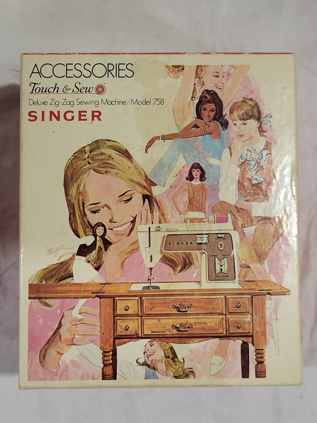 Vintage Singer Touch and Sew Zig Zag Sewing Machine Model 758 ...