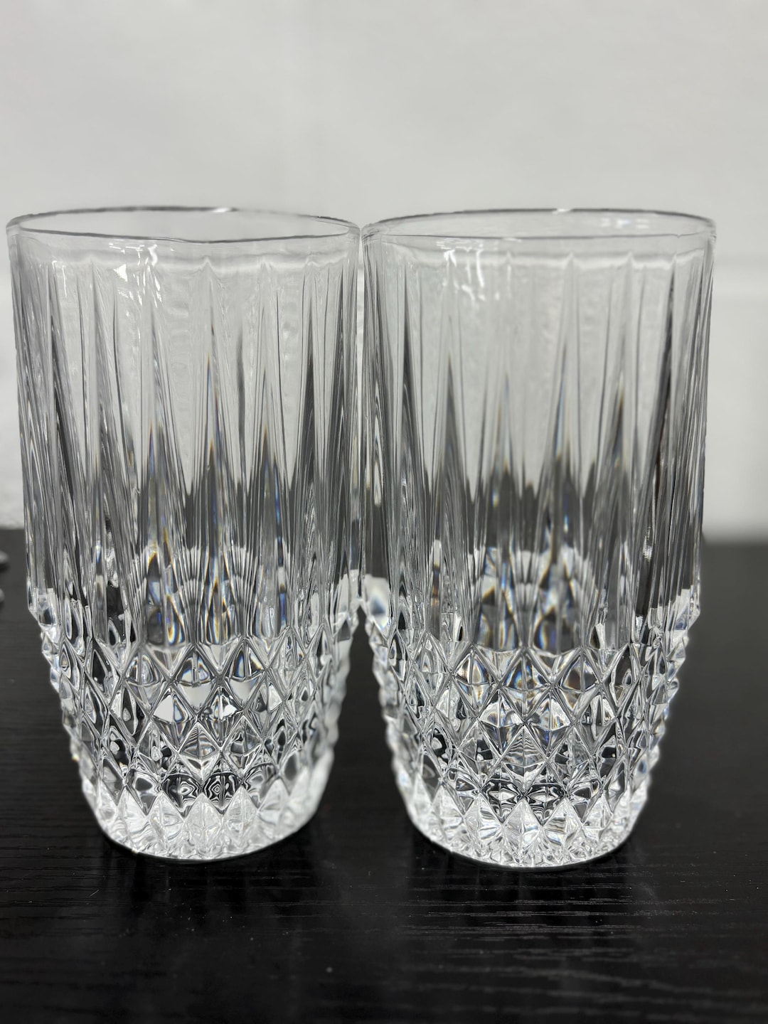 Fostoria Stratton Clear 1 Crystal Highball Glass 5.5" Set of 2 - Etsy