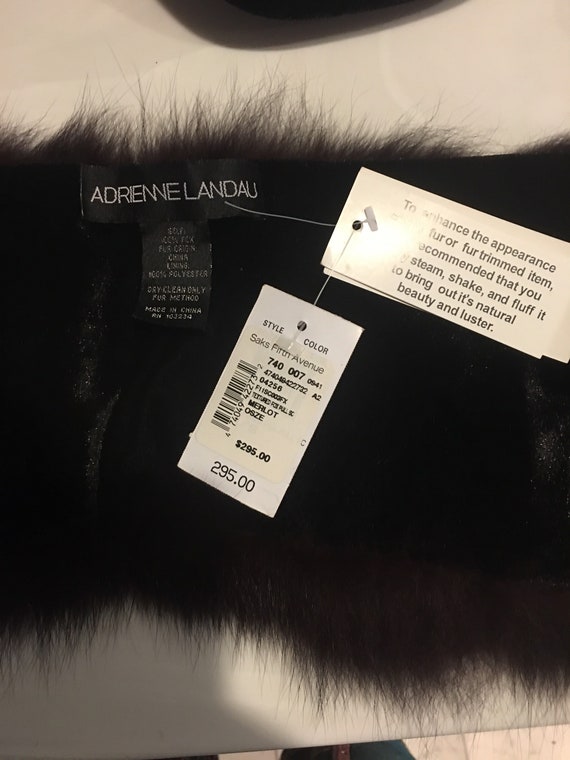 Adrienne Landau Plum Fox Fur Scarf - Gem