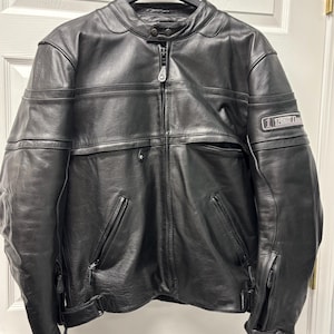 Vintage First Racing Leather Motorcycle Jacket XL – Black Thinsulate ...