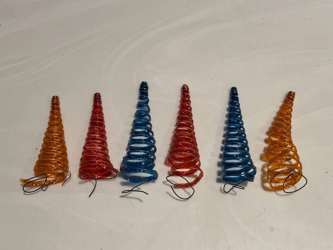Vintage Spring Coil Christmas Tree Ornaments - Etsy