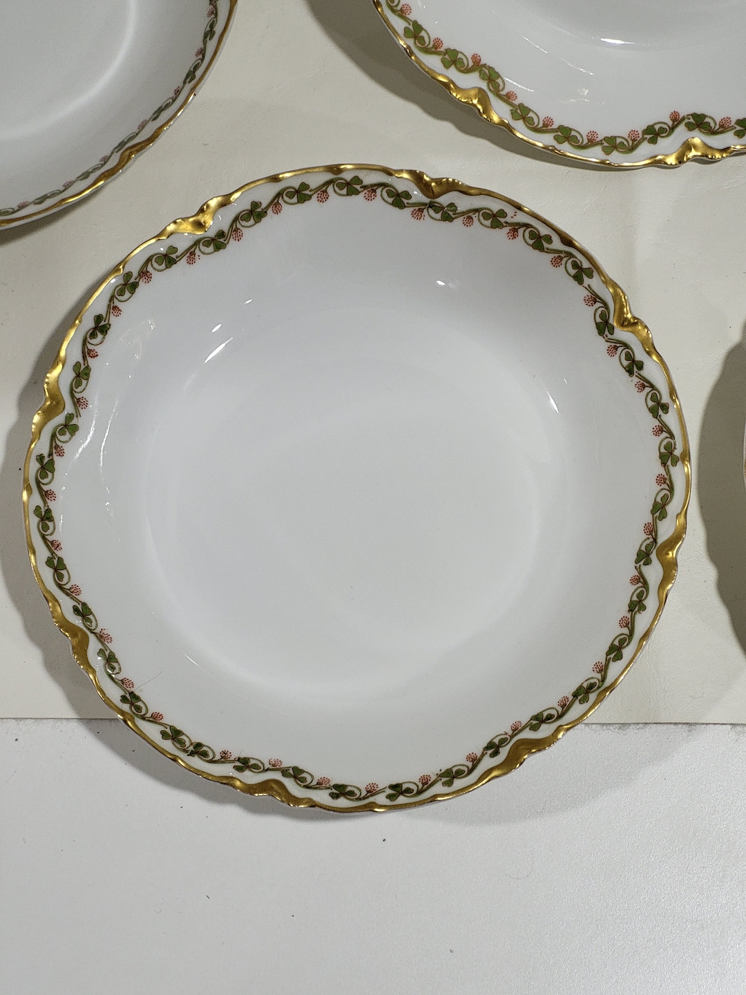 Haviland Limoges Clover Leaf China Soup Bowls - Etsy