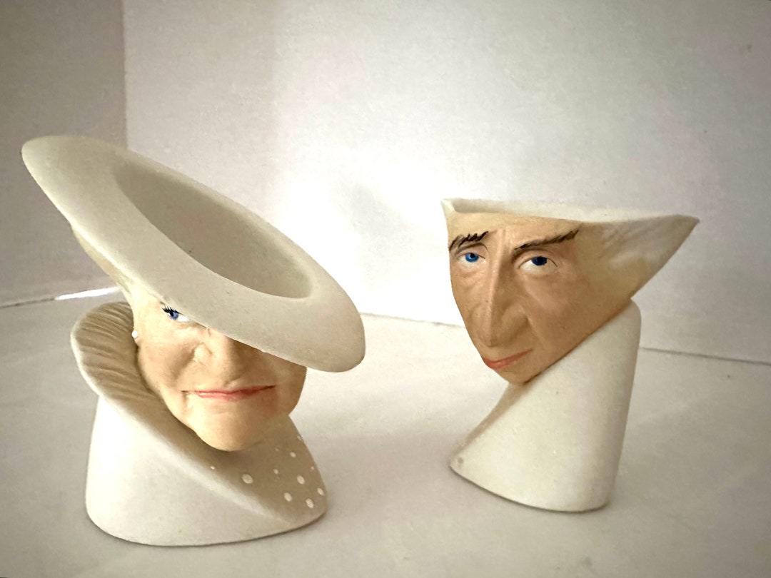 Vintage Debbie Fecher - Gramstad Pottery Egg Cups Pair - Etsy