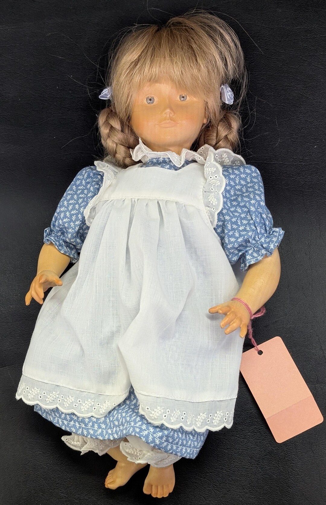 Vintage Dolfi- Original Wooden Doll "monica"- Handcarved/handpainted ...