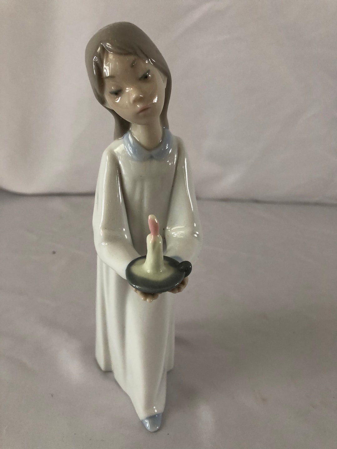 Lladro Girl With Candle #4868 NIB - Etsy