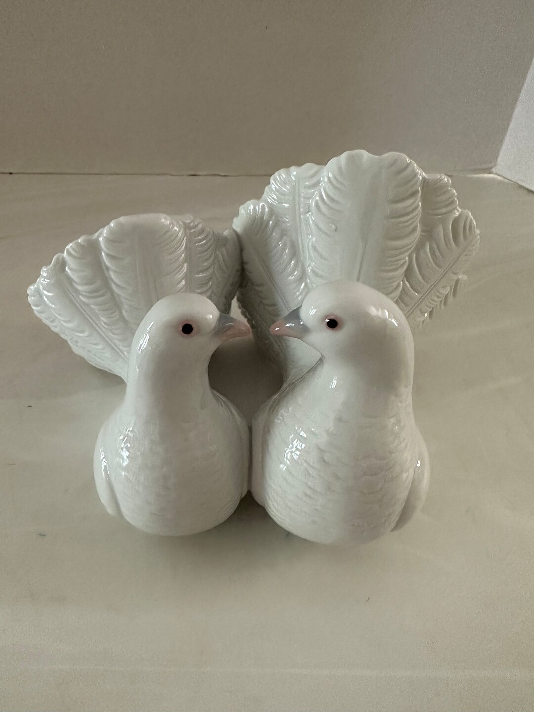Vintage Lladro Kissing Doves - Etsy