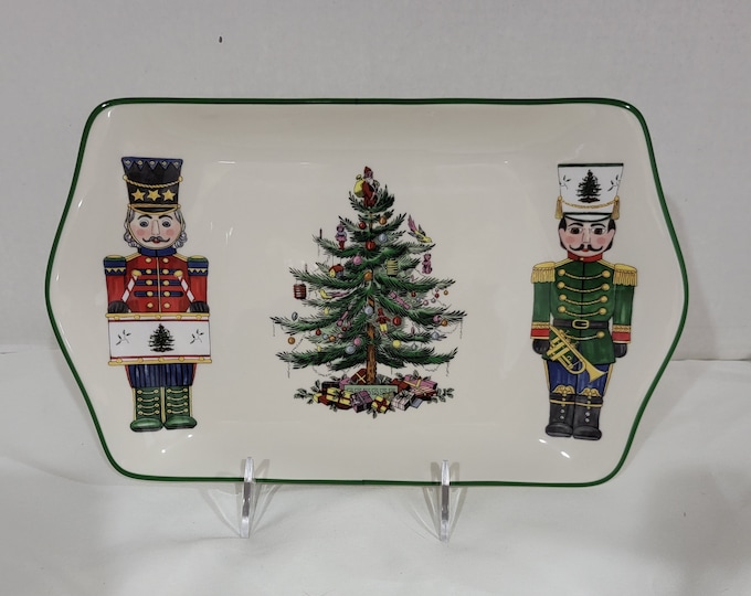 Spode Christmas Tree Nutcracker Dessert Tray, New in Box - Etsy