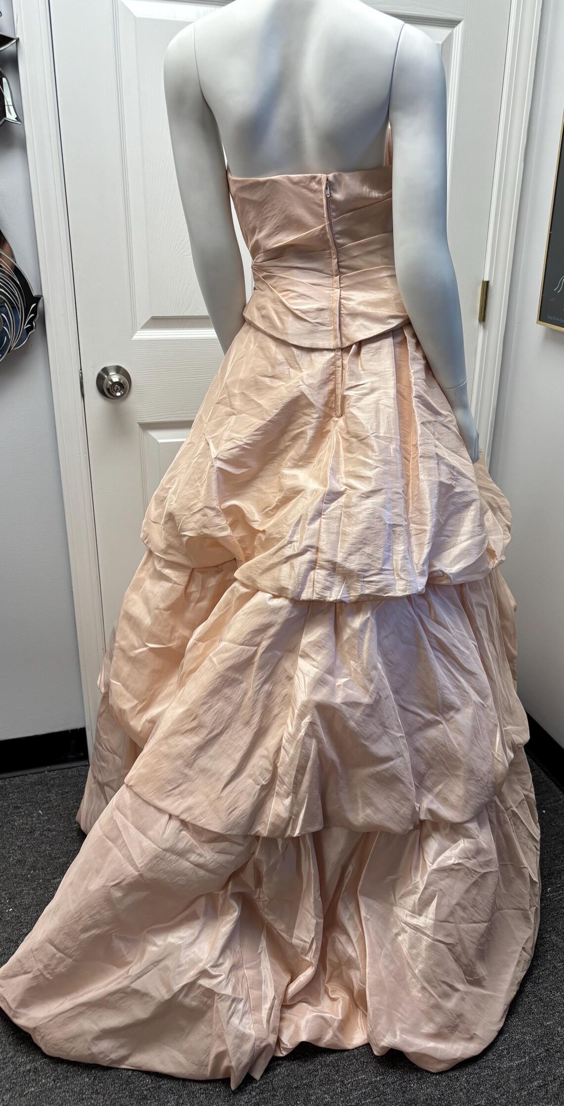 NWT Alfred Angelo Ball Gown Dress R1950 Blush Pink Strapless Size 10 ...