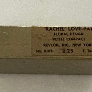 Vintage Revlon RACHEL Love Pat Compct NIB - Etsy
