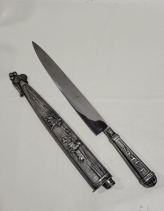 Vintage Elmo Inox Gaucho Knife andSheath, Cowboy Boot… - Gem