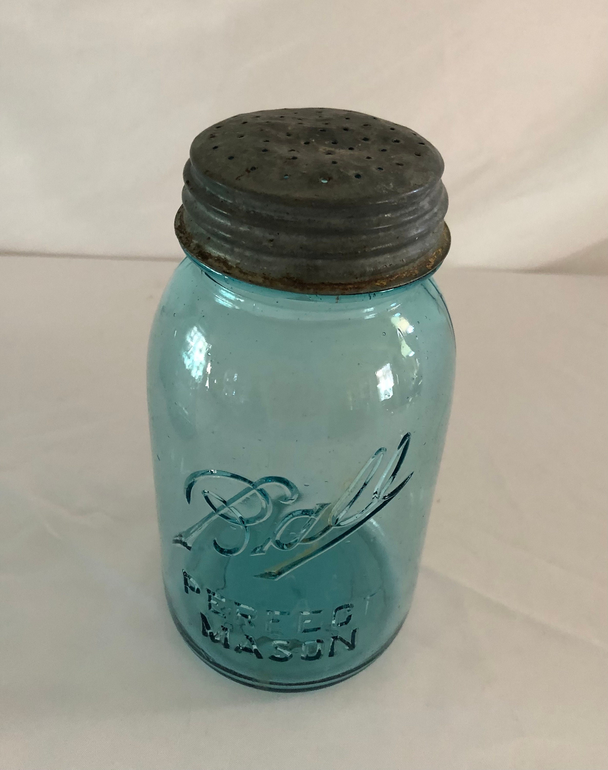 Vintage Ball Perfect Mason Aqua Jars & Liddell 4 - Etsy