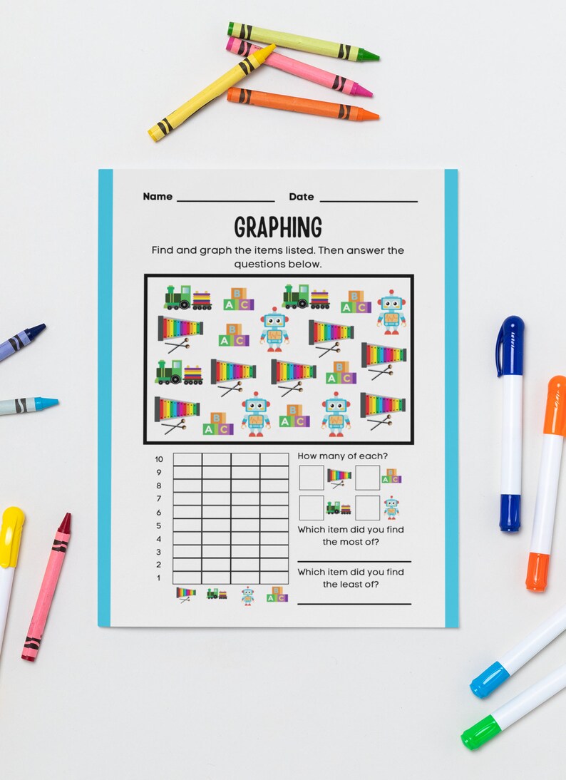 Graphing Fun: Worksheets for Kids! - Etsy