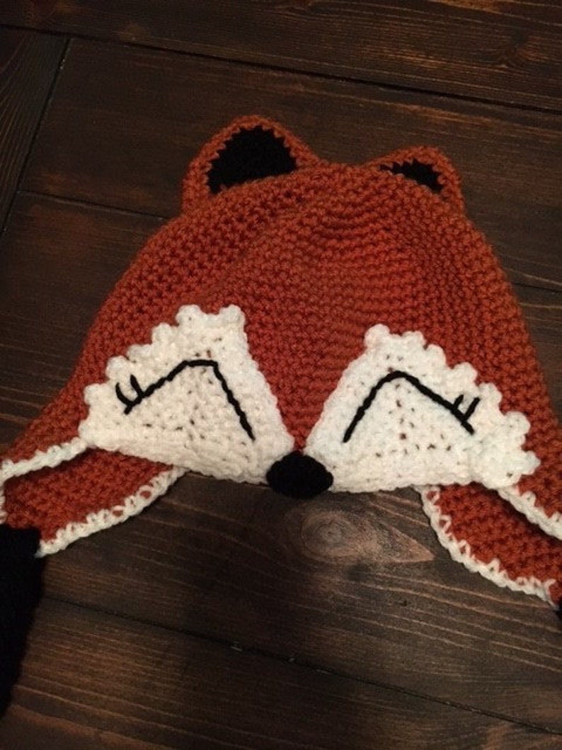 Fancy the Fox Hat Winter Hat Character Hat Kids Hat Fox Hat Kids Winter ...