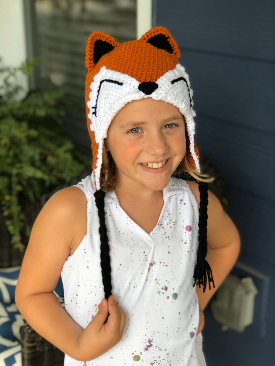 Fancy the Fox Hat Winter Hat Character Hat Kids Hat Fox Hat Kids Winter ...