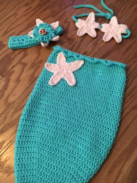 Newborn Mermaid Outfit Mermaid Costume Baby Mermaid Tail - Etsy