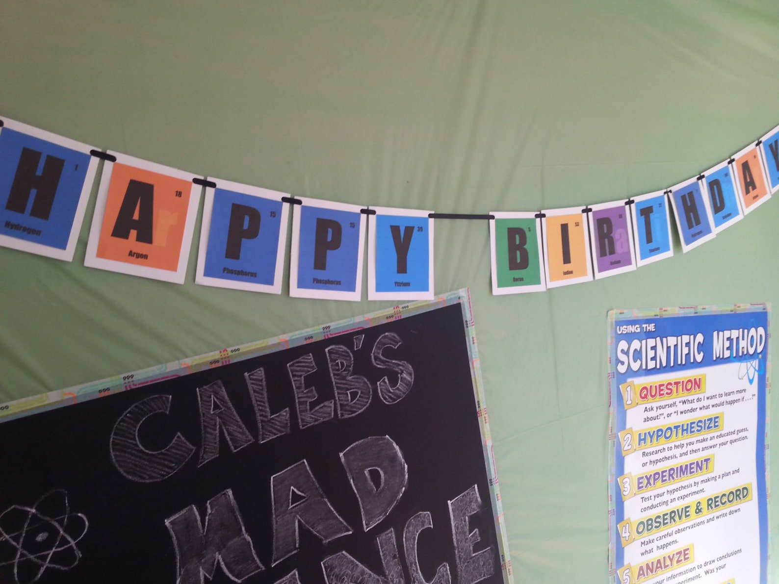 Science Happy Birthday Banner printable - Etsy