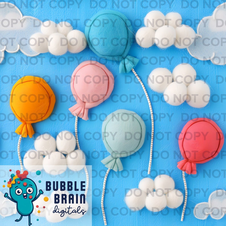3D Felt Birthday Balloons Seamless Pattern File - Etsy Canada