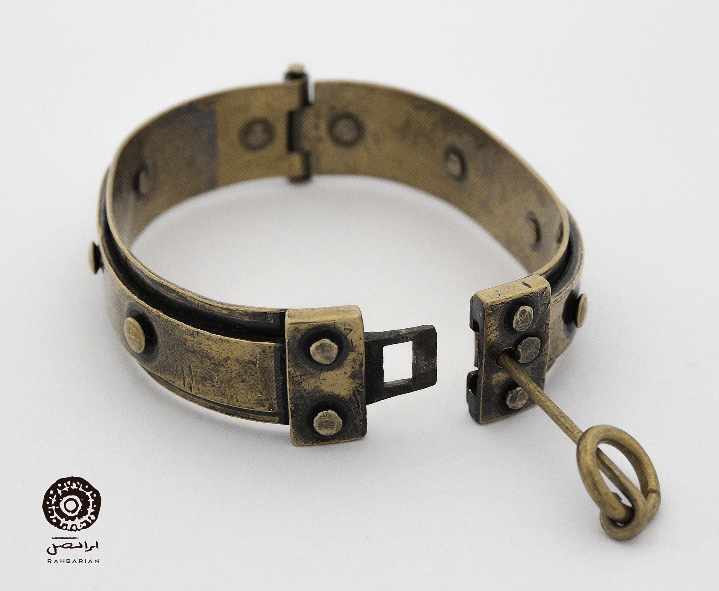 Warrior Bracelet, With Lock, for Men Women, Brass - Etsy