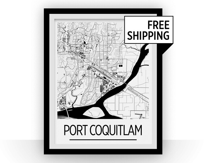 British Columbia Illustrated Map - Etsy Canada