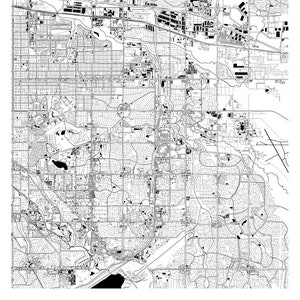 Aurora Ontario Map Poster - Ontario Map Print - Art Deco Series - Etsy