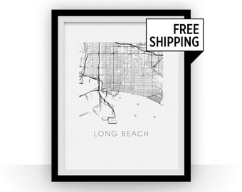 1957 Topo Map of Long Beach California Santa Catalina Island - Etsy