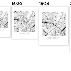 Munich Map Print - Etsy