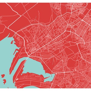 Karachi Map Print - Choose Your Color - Etsy