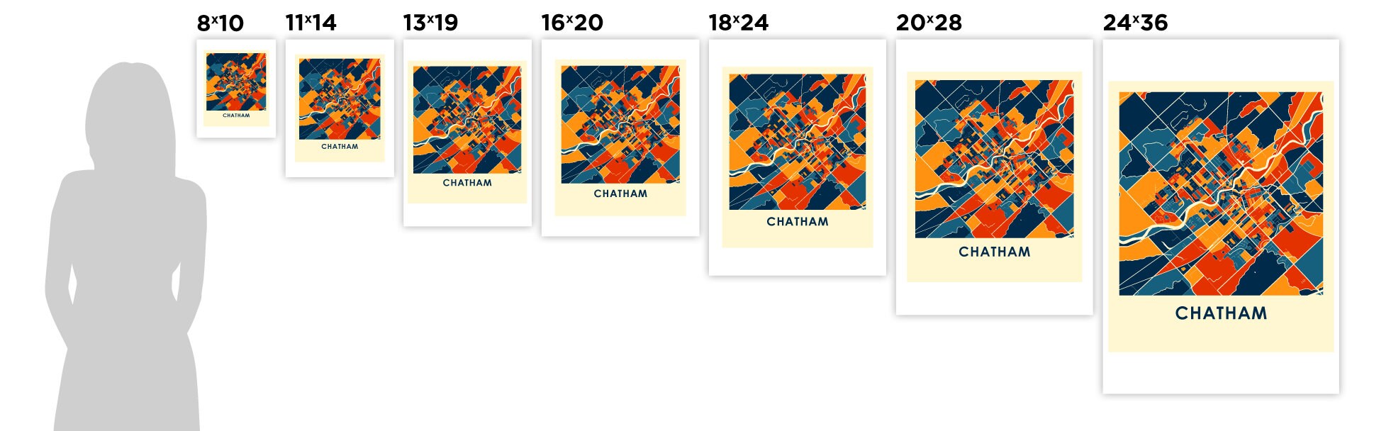 Chatham-Kent Map Print Full Color Map Poster | Etsy