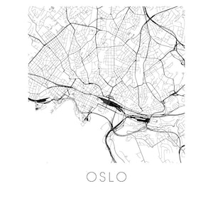 Oslo Map Print - Etsy