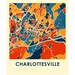 Charlottesville Map Print Full Color Map Poster - Etsy