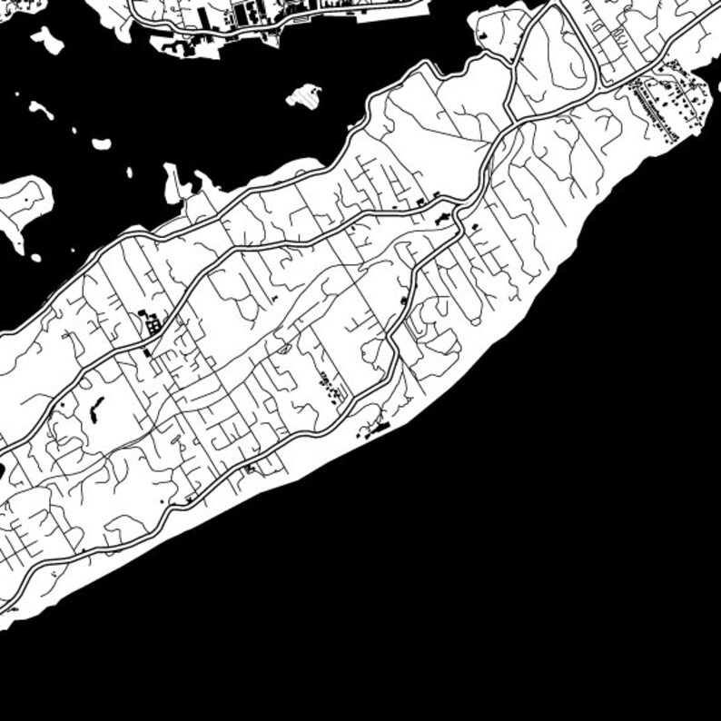 Hamilton Bermuda Map Poster Bermuda Map Print Art Deco - Etsy