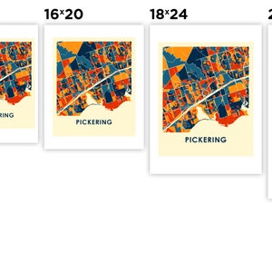 Pickering Ontario Map Print - Full Color Map Poster - Etsy