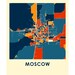 Moscow ID Map Print Full Color Map Poster - Etsy