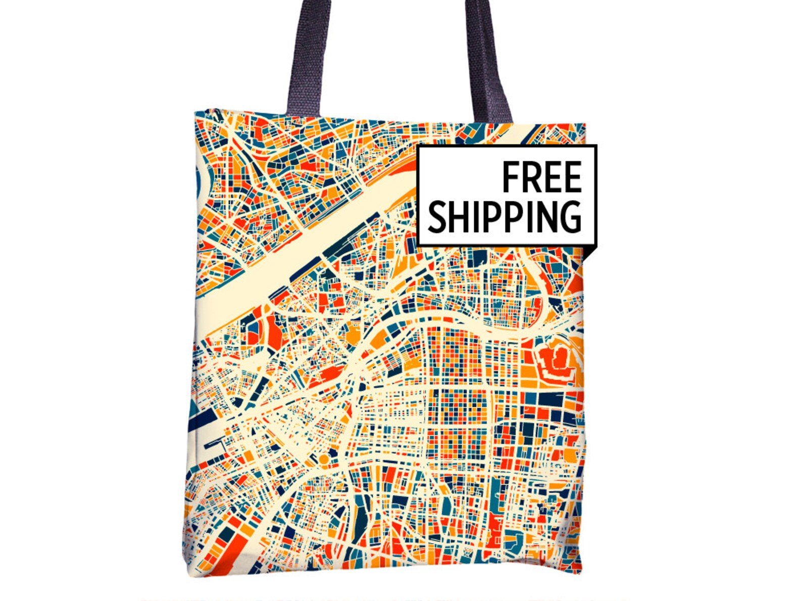 Osaka Map Tote Bag Japan Map Tote Bag 15x15 | Etsy