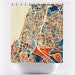 Tel Aviv Map Shower Curtain - Israel Shower Curtain - Chroma Series - Etsy