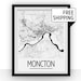 Moncton New Brunswick Map Poster New Brunswick Map Print - Etsy
