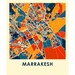 Marrakesh Map Print - Full Color Map Poster - Etsy