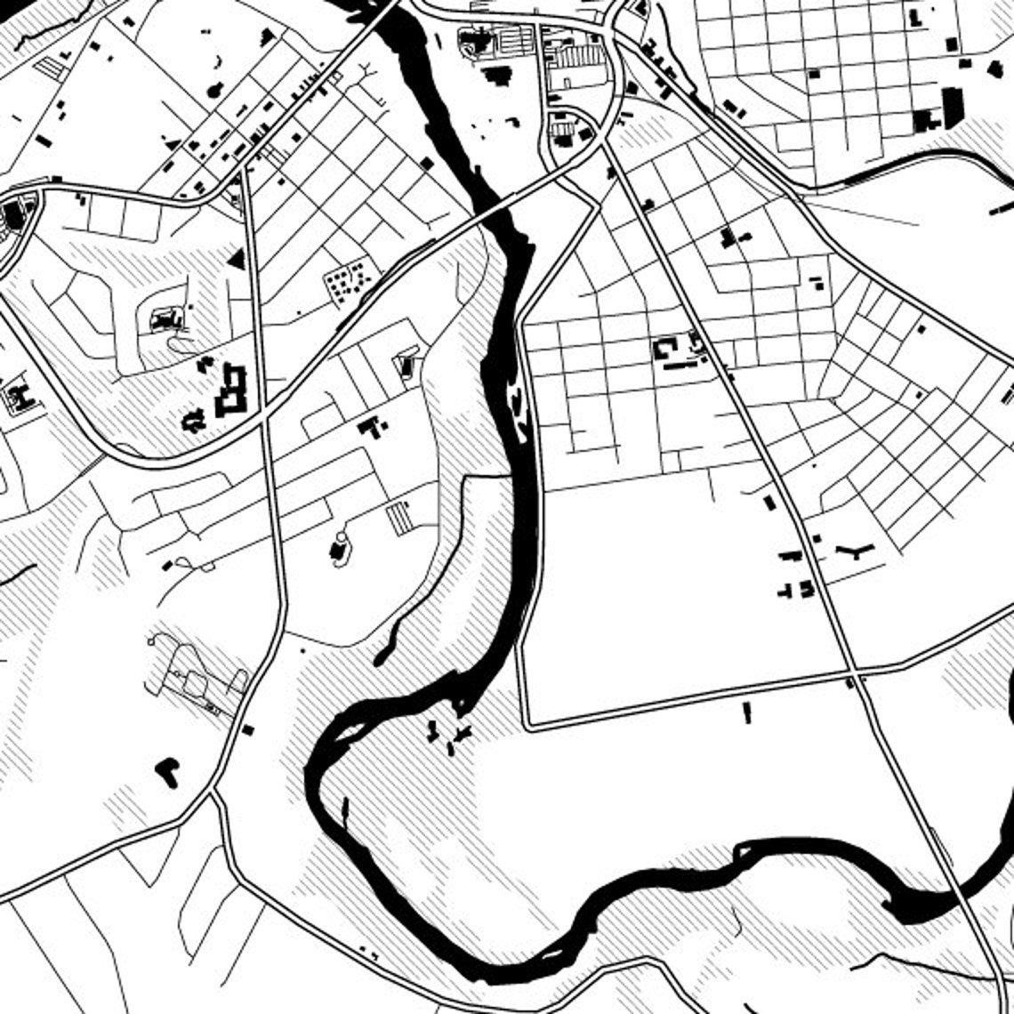 Brantford Ontario Map Poster Ontario Map Print Art Deco - Etsy