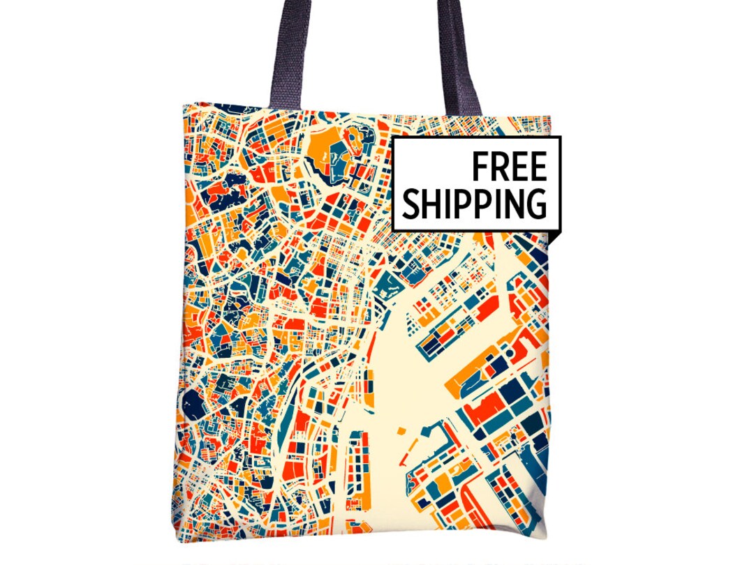 Tokyo Map Tote Bag - Japan Map Tote Bag 15x15 - Etsy