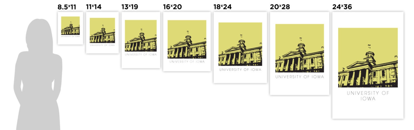 University of Iowa Art Poster - Etsy