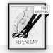 Repentigny Quebec Map Poster Quebec Map Print Art Deco - Etsy