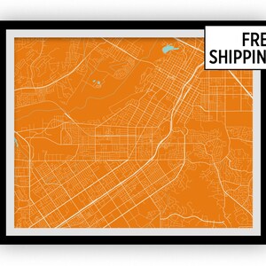 Riverside Map Print - Choose Your Color - Etsy