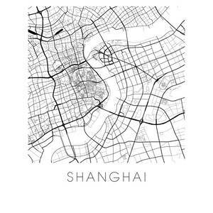 Shanghai Map Print - Etsy