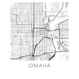 Omaha Map Print - Etsy