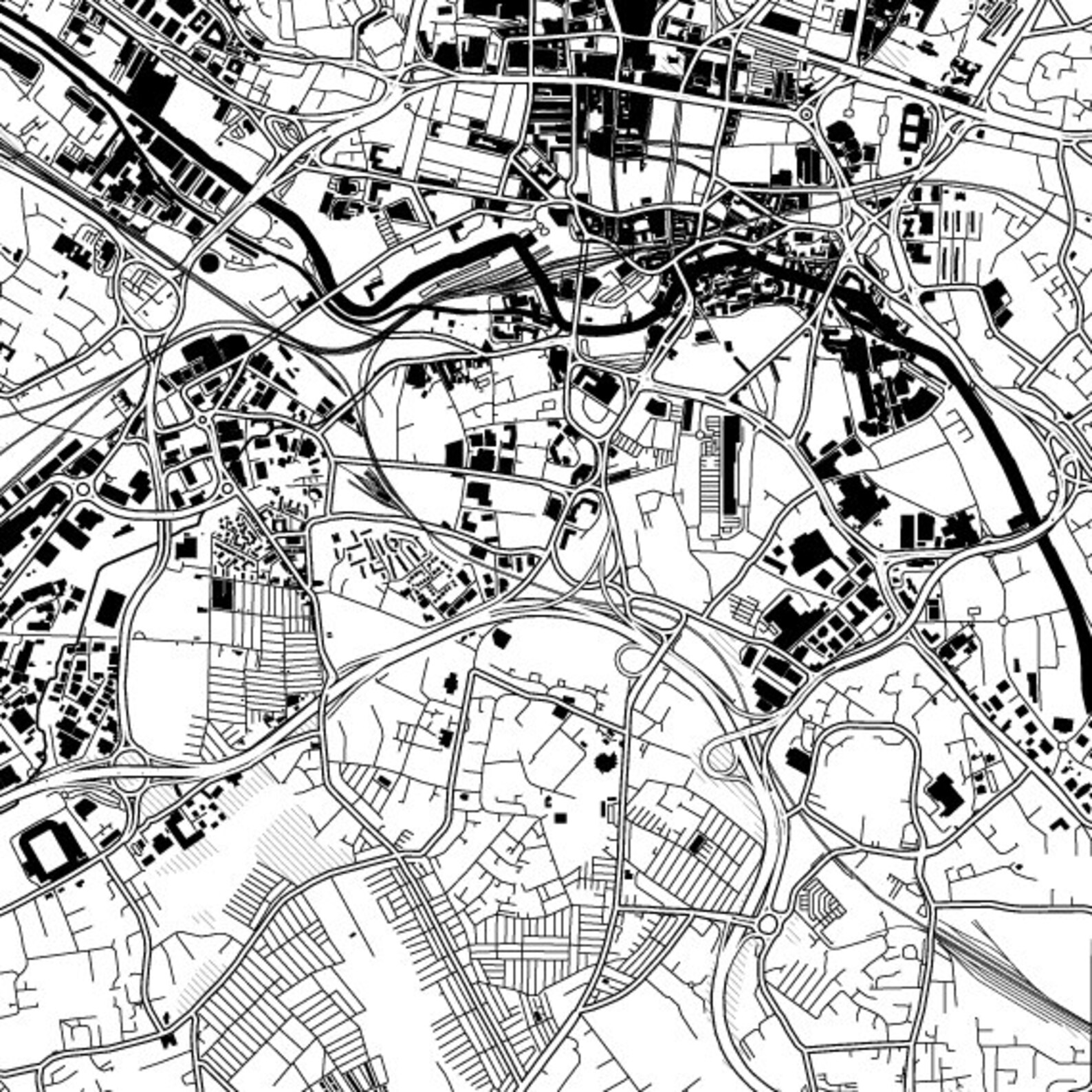Leeds Map Poster Uk Map Print Art Deco Series Etsy UK