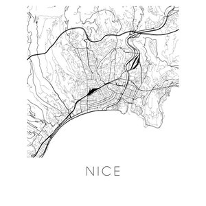 Nice Map Print - Etsy