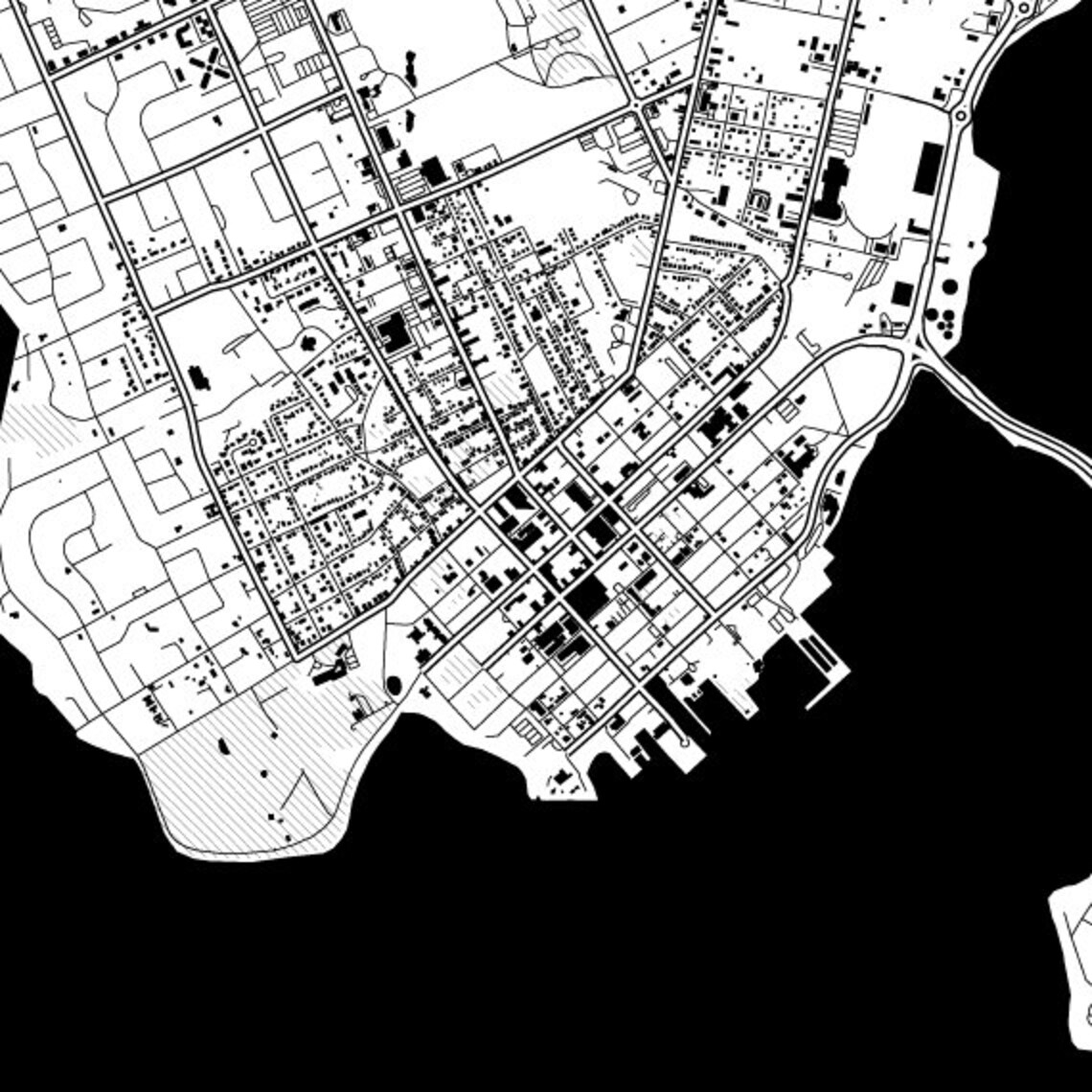 Charlottetown PEI Map Poster Prince Edward Island Map Print - Etsy