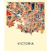 Victoria Map Print Full Color Map Poster - Etsy