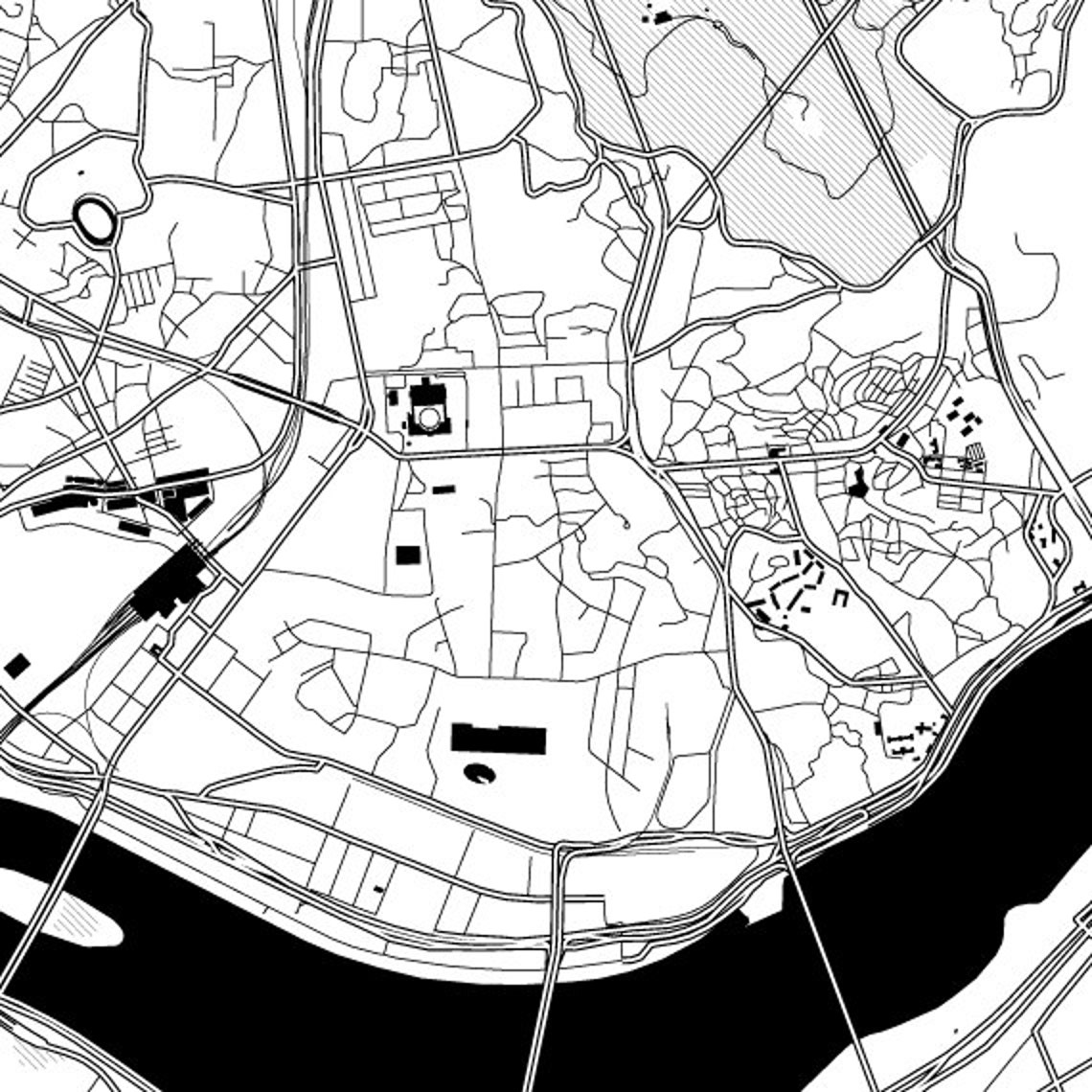 Seoul Map Poster South Korea Map Print Art Deco Series - Etsy